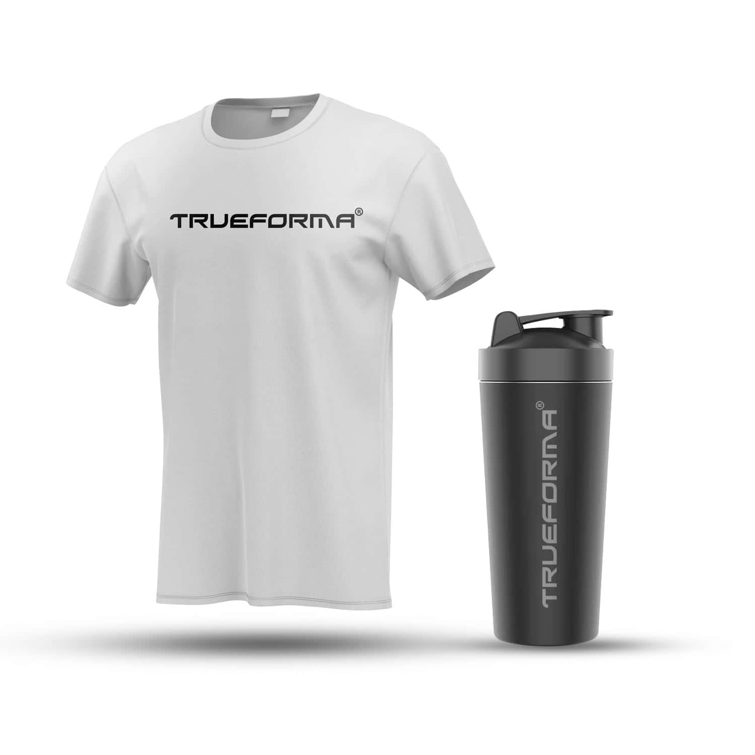 FREE Steel Shaker + Trueforma T-shirt on ₹8000 purchase